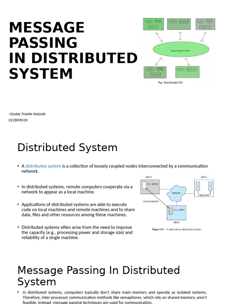 Message Passing in Distributed System (Autosaved) | PDF