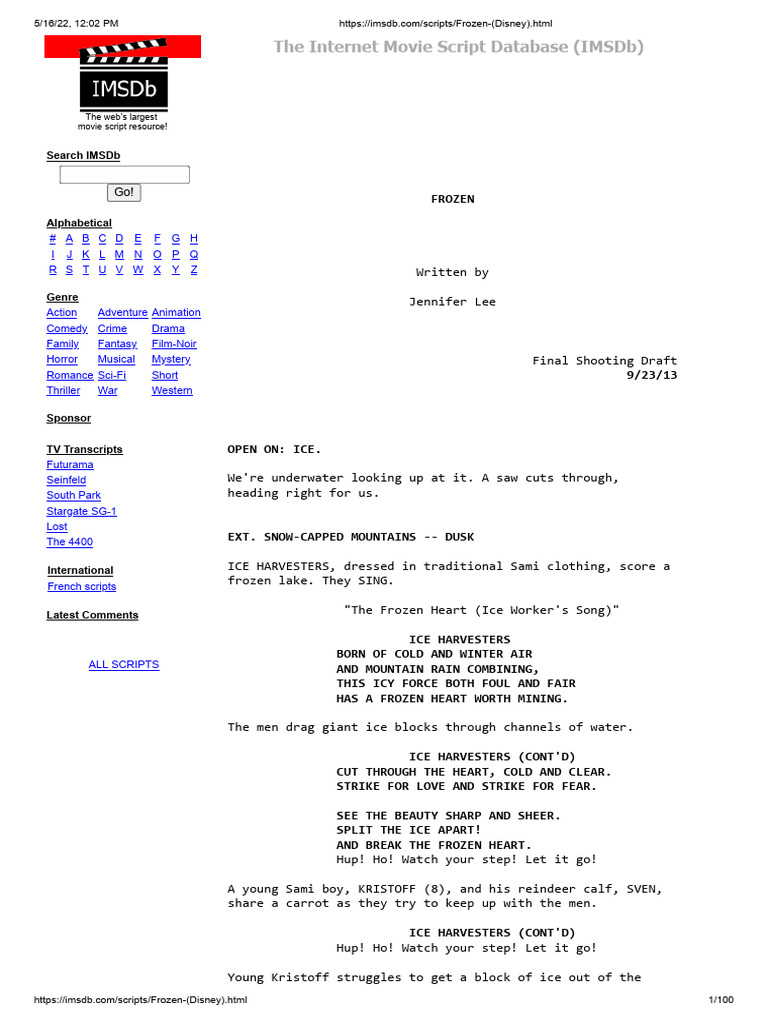 Frozen (Disney) | PDF