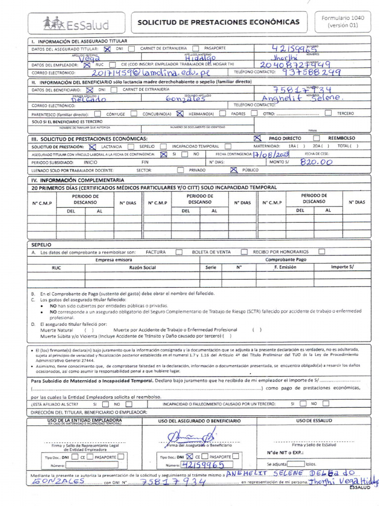 Formulario 1040 Version 01 | PDF