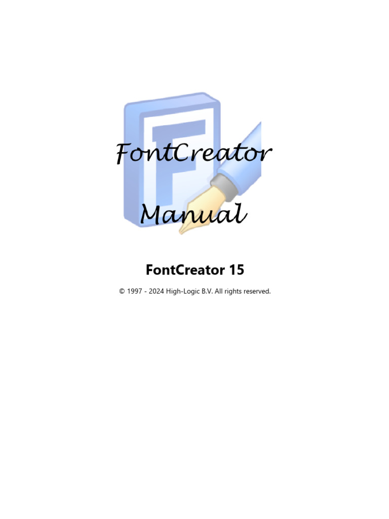 Font Creator Manual | PDF
