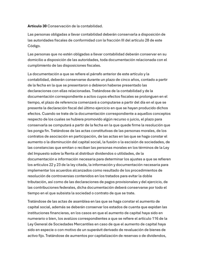 Artículo 30 | PDF