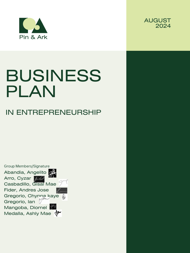 Group 1 Business Plan PDF | PDF