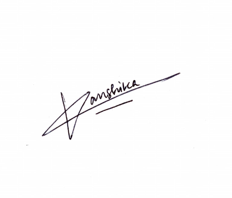 Vanshika Signature | PDF