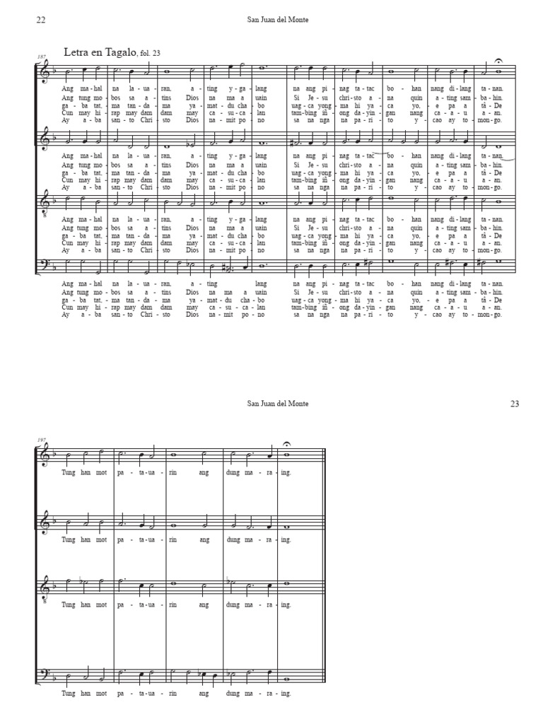 Letra en Tagalo | PDF