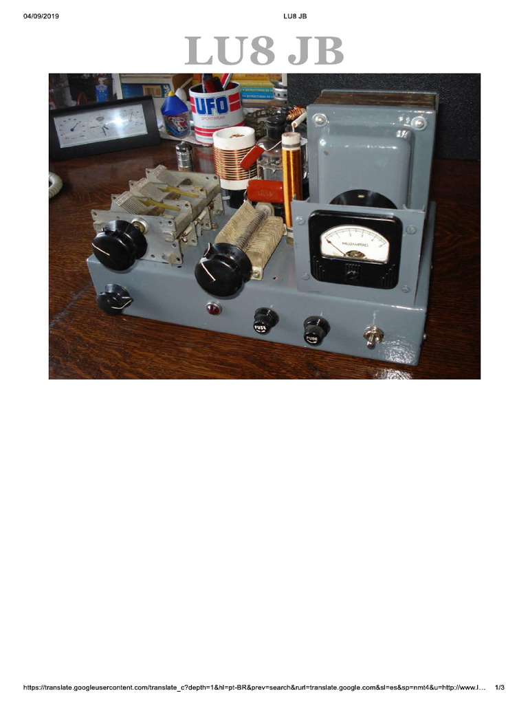 Amplificador Linear 6DQ6 X 2 7Mhz LU8 JB | PDF