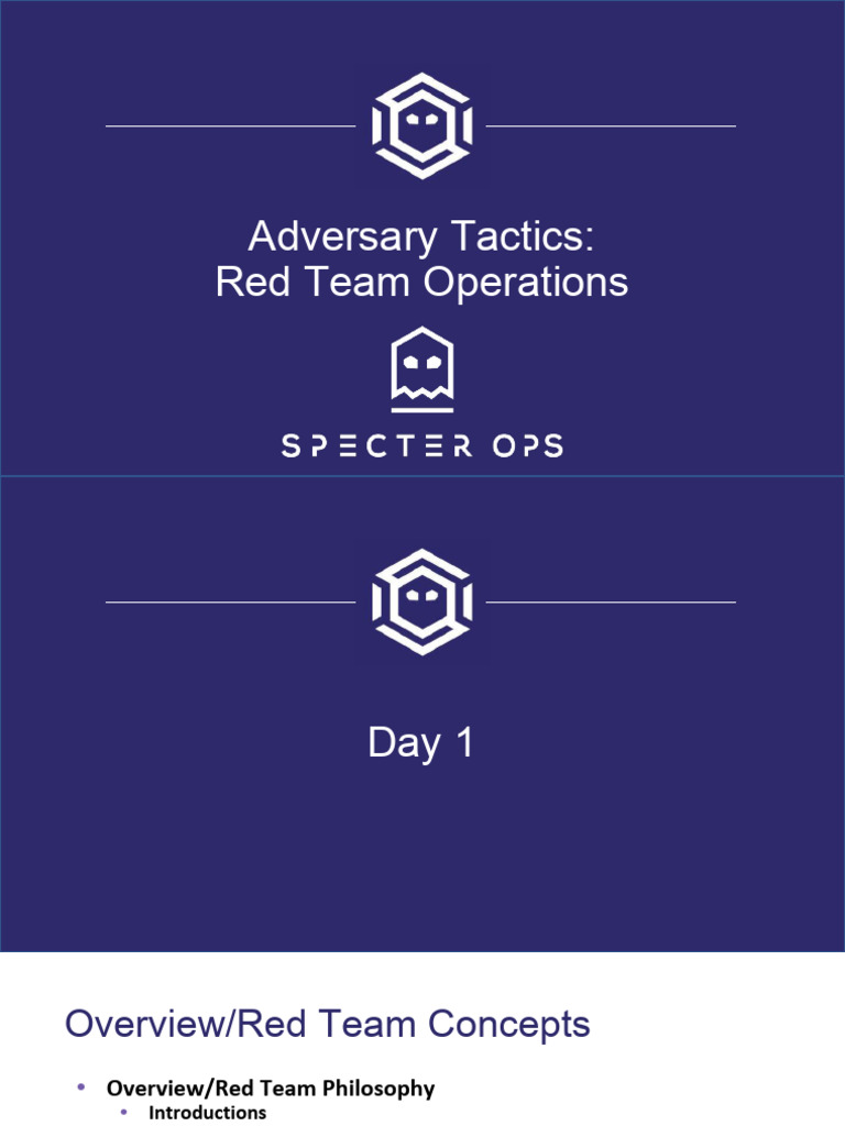 Adversary Tactics - Red Team Operations | PDF