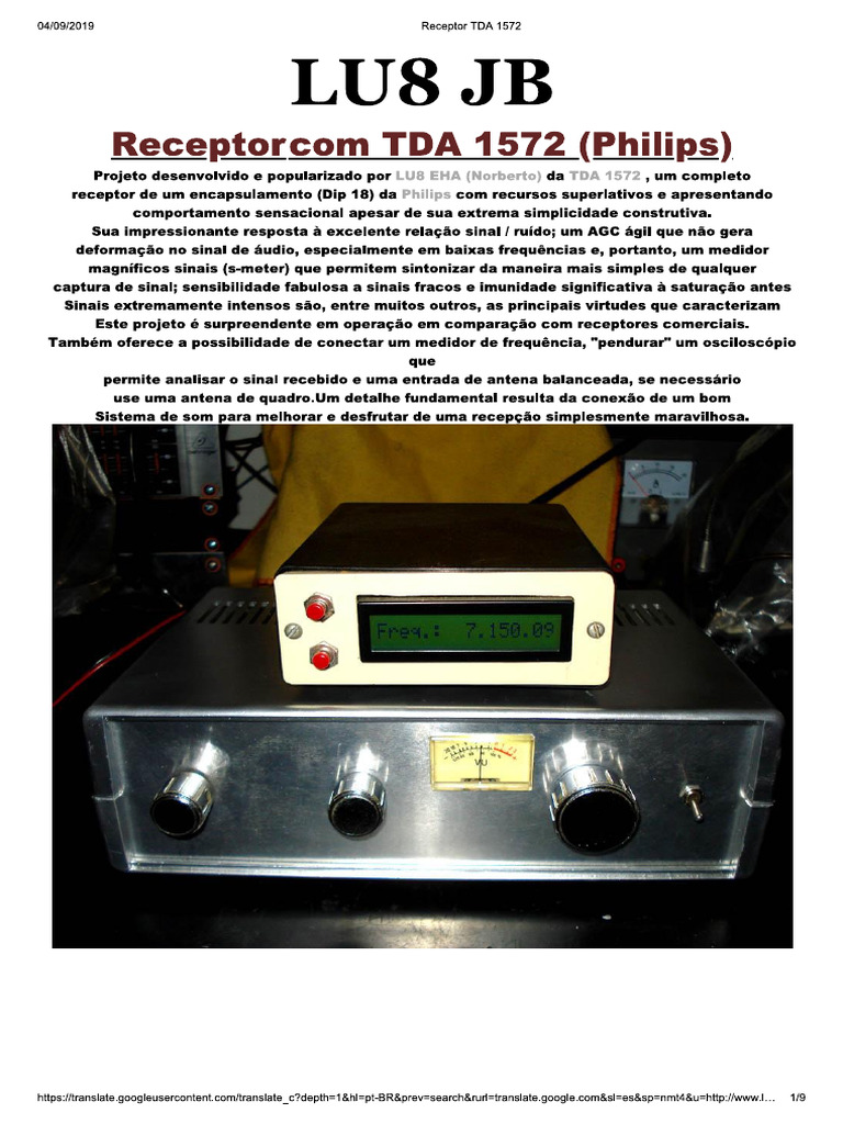 Receptor TDA 1572 | PDF