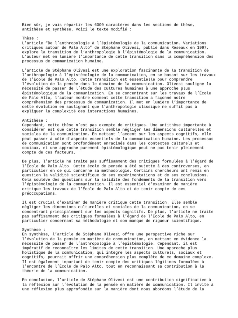 Texte Critique Epistemo s1 | PDF