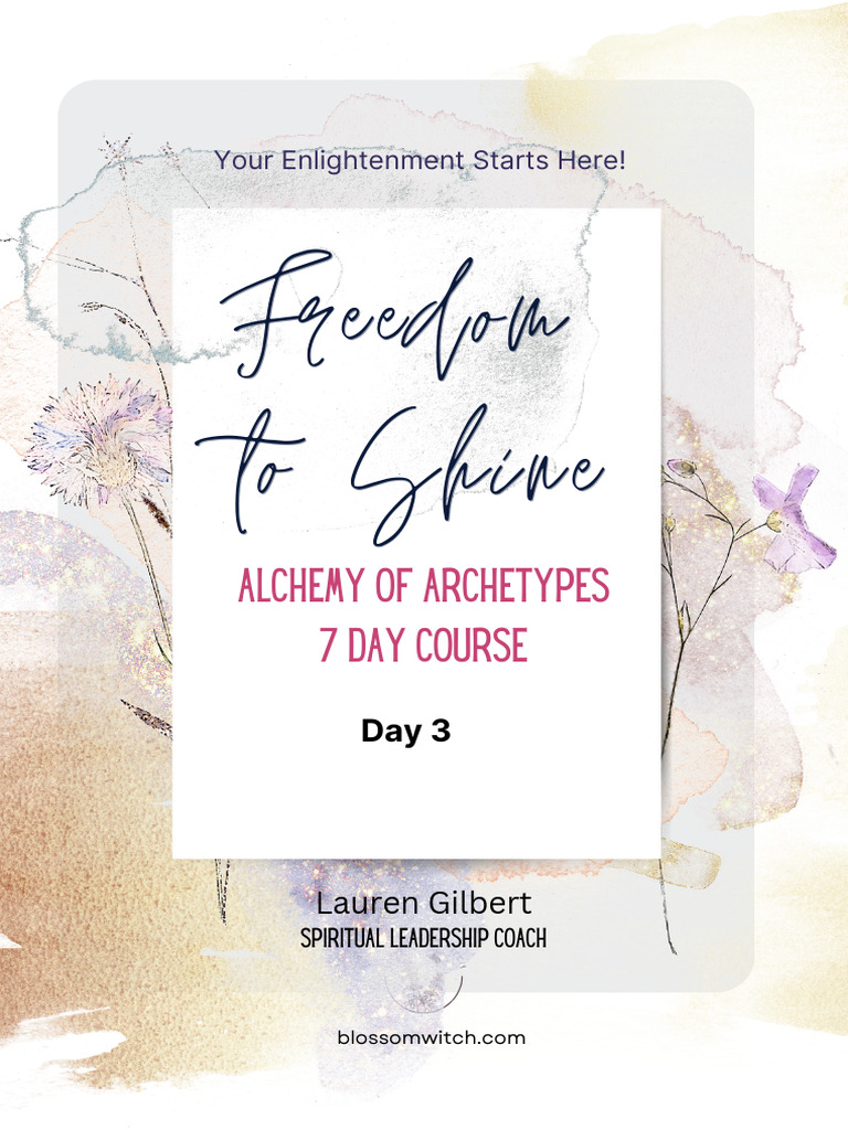 7 Day Course Day 3 | PDF | Intuition | Alchemy