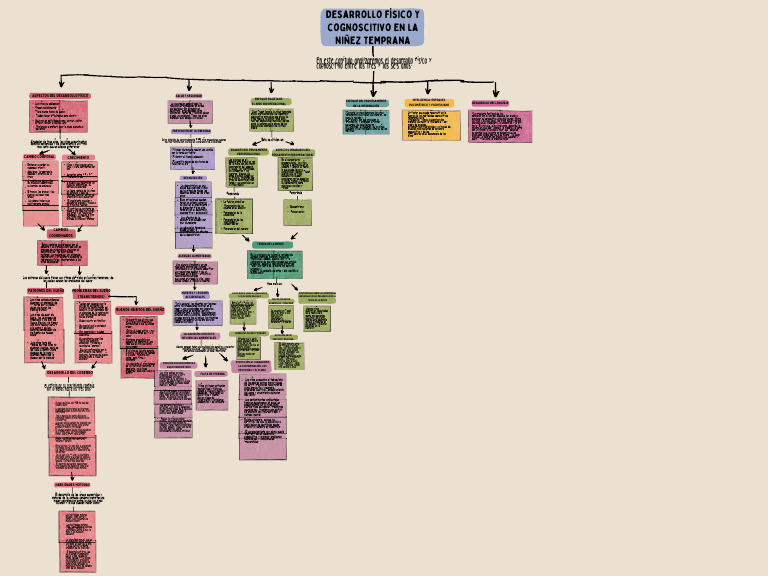 Mapa Conceptual. Capitulo 7 Desarrollo Físico y Cognoscitivo en La Niñez Temprana | PDF