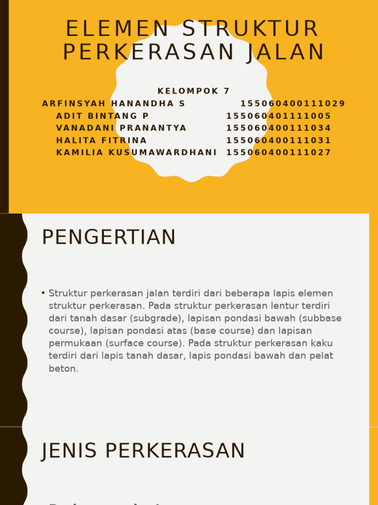 Elemen Struktur Perkerasan Jalan | PDF