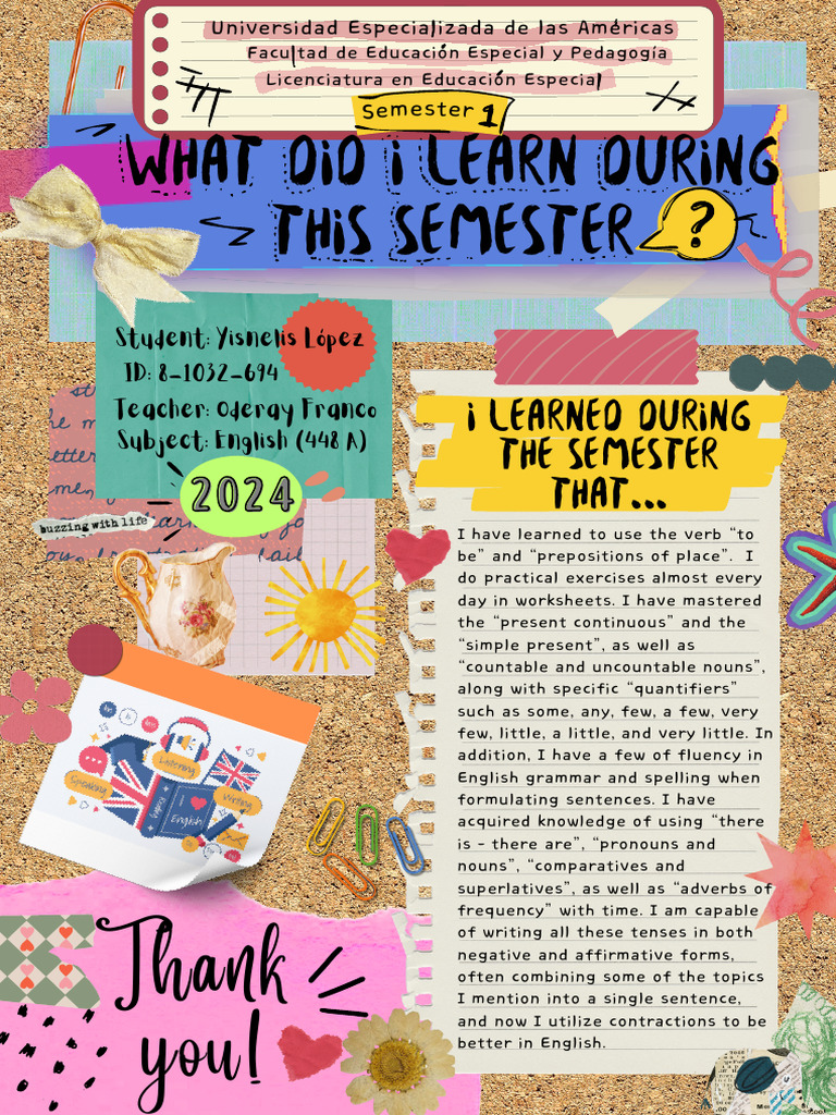 What Did I Learn During This Semester | PDF