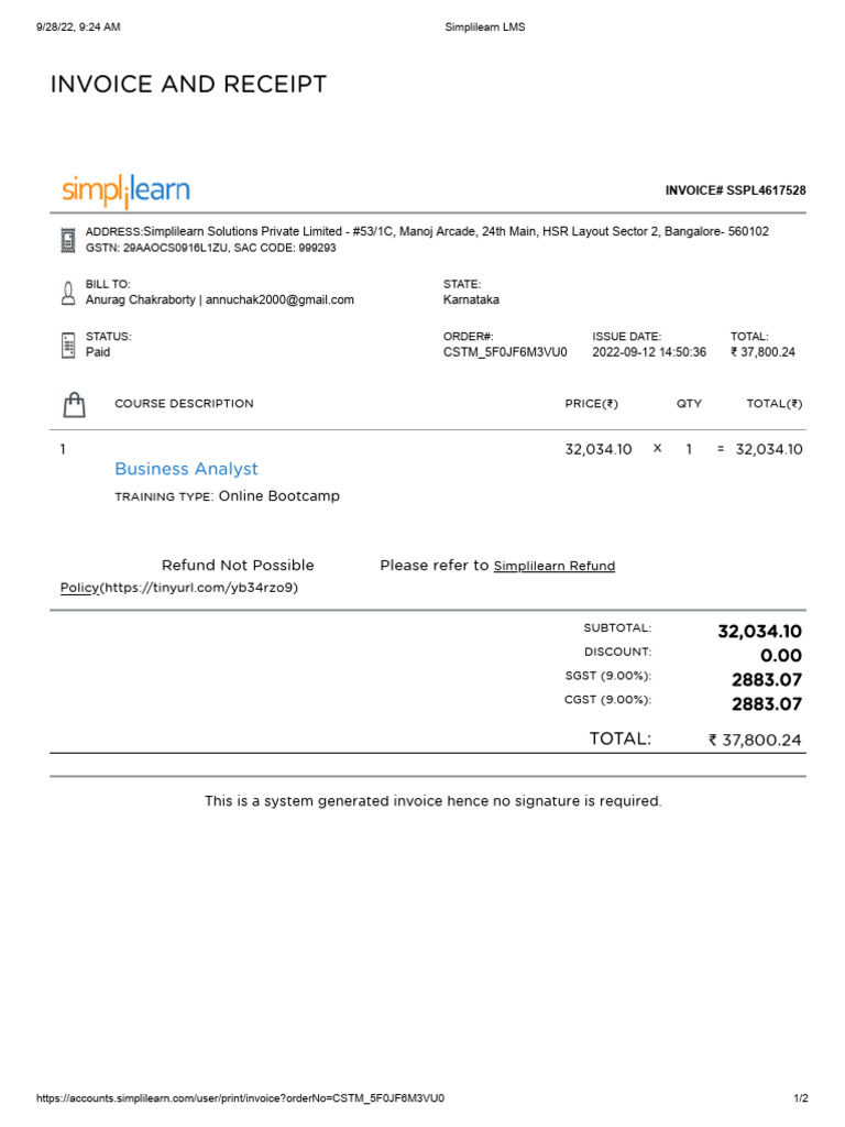 Simplilearn LMS | PDF