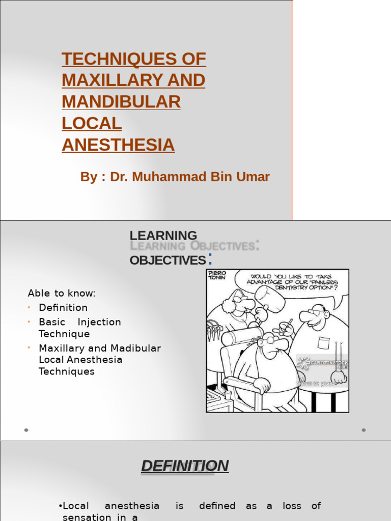 Local Anesthesia | PDF