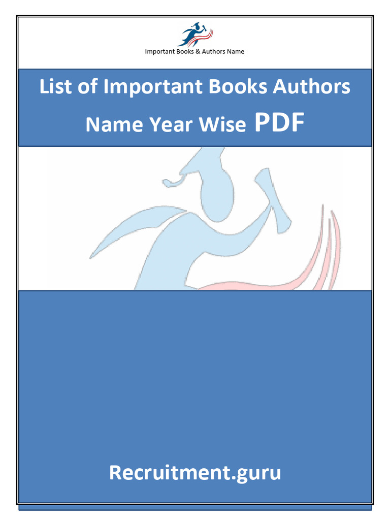 Important Authors Books | PDF