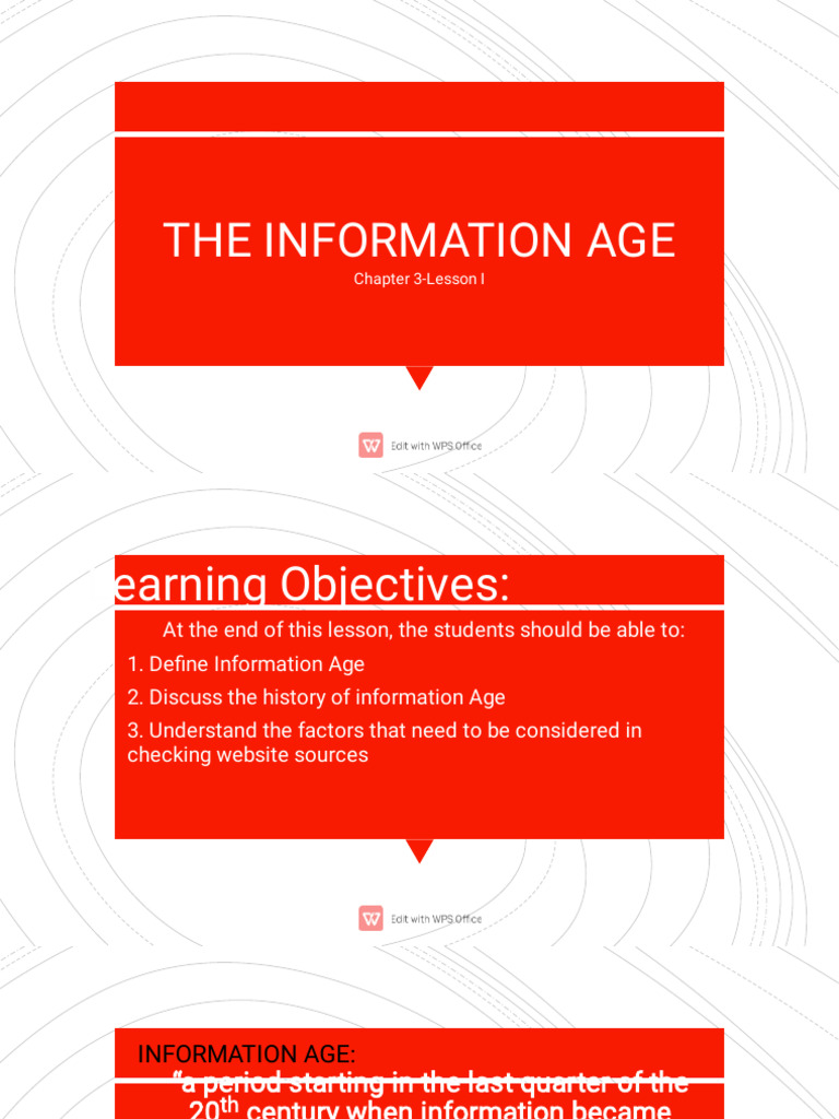The Information Age Pdf