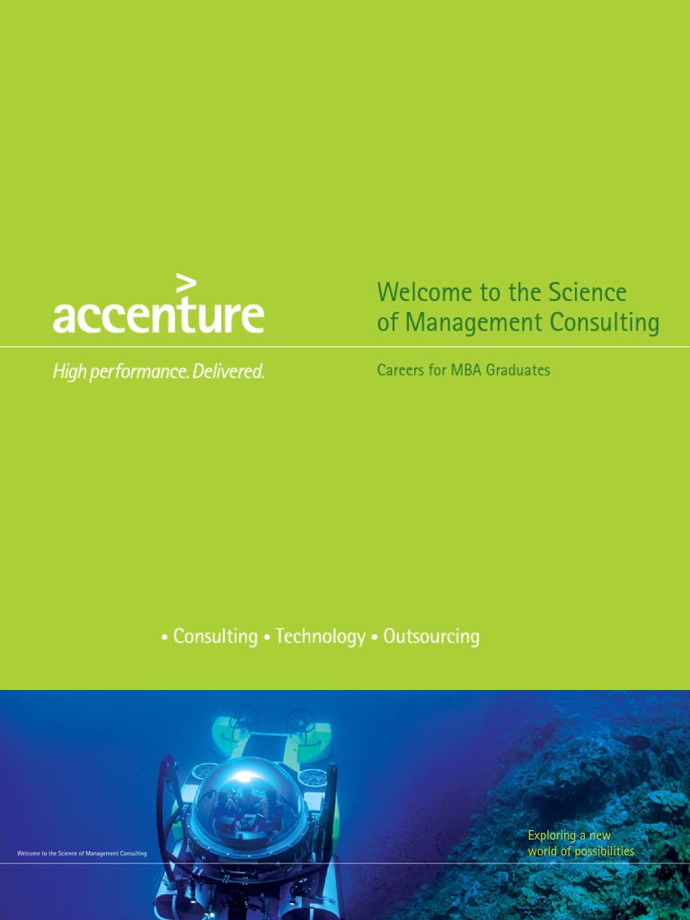 Accenture MBA Rec Brochure | PDF | Master Of Business Administration ...