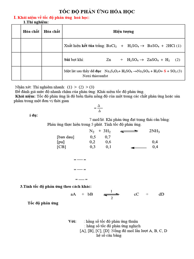 1 - T - TOC DO PHAN UNG HOA HOC | PDF