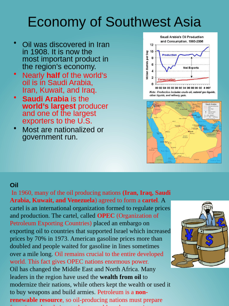 Economy and Culture of Southwest Asia Notes | PDF