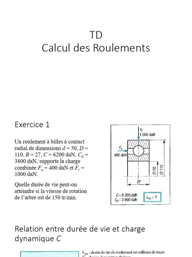 td roulements | PDF