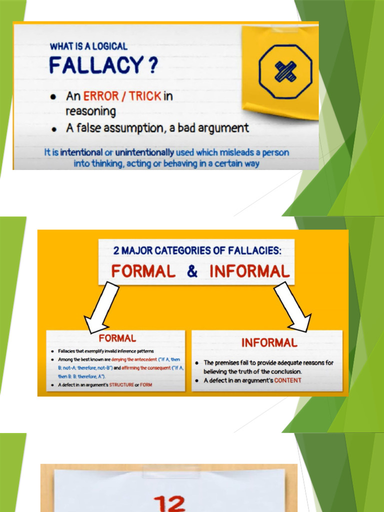 12 Common Fallacies | PDF
