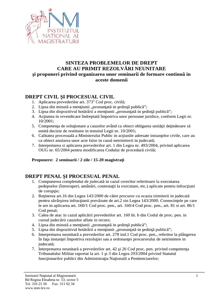 Anexa 3 La Programul de Formare Continua | PDF