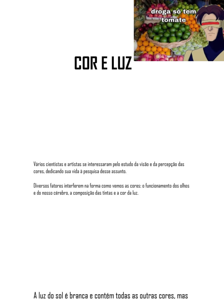 Cor E Luz | PDF