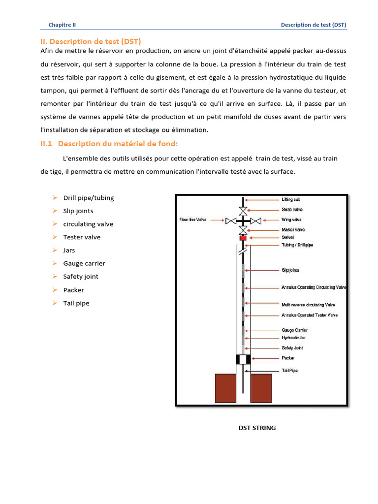 Chapitre II Description de Test (DST) | PDF