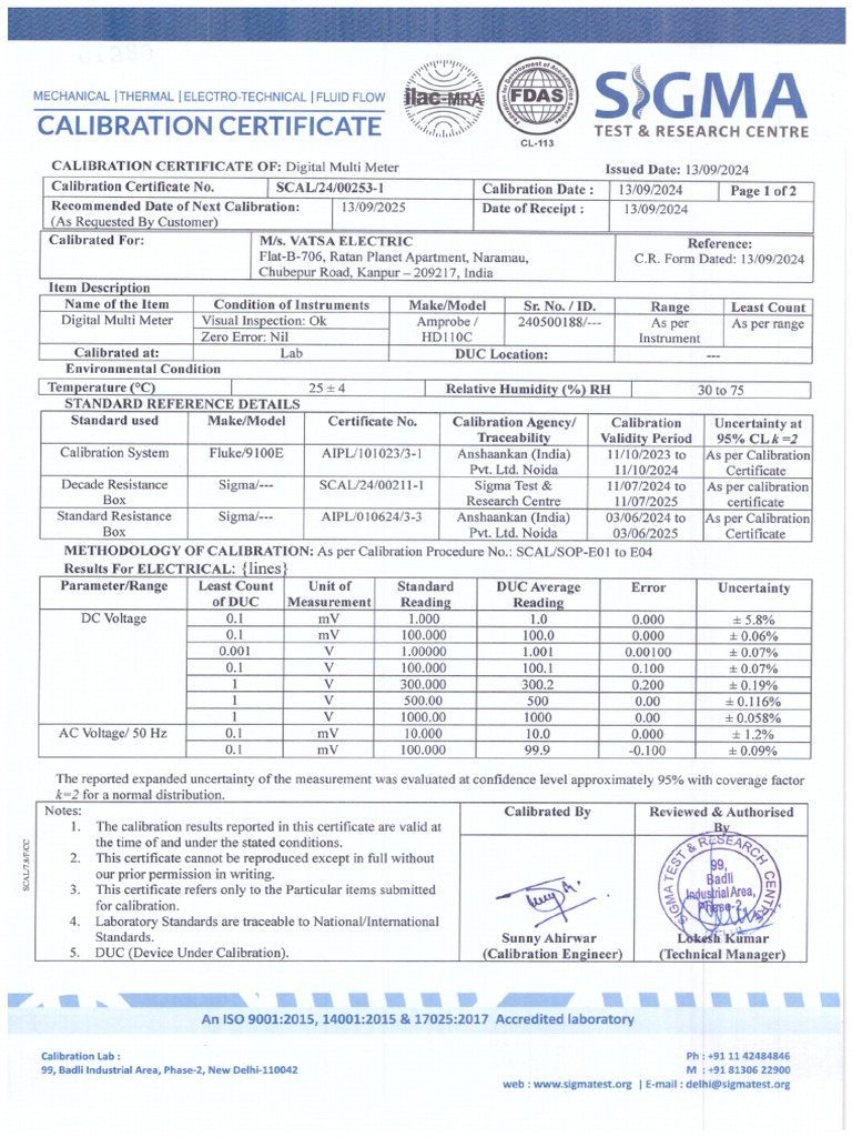 SCAL 24 00253 1,2,3 Vatsa Electric | PDF