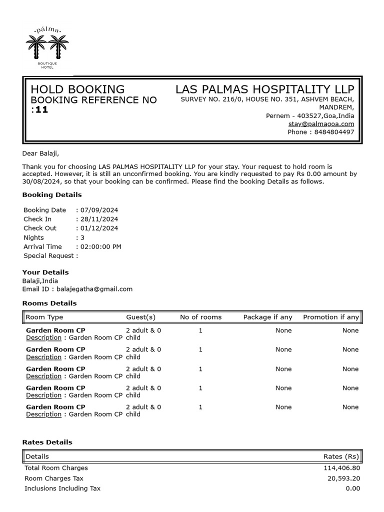 Res. Voucher - Capt . Balaji (1) | PDF