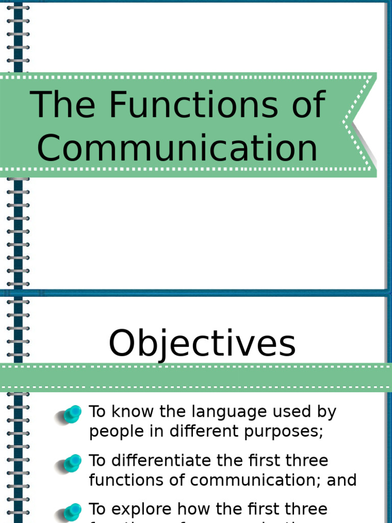 The Functions of Communication | PDF