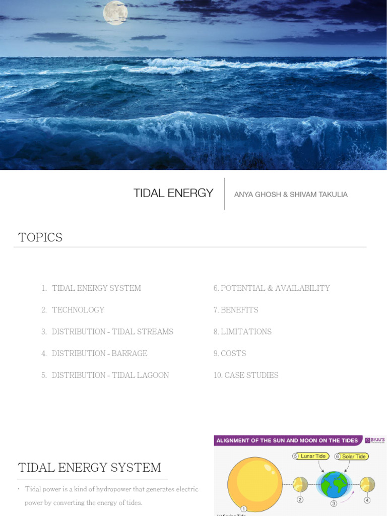 Tidal Energy Systems | PDF