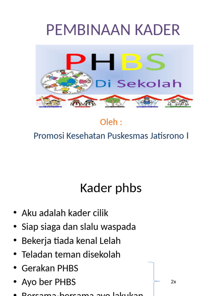 PHBS Sekolah 2 | PDF