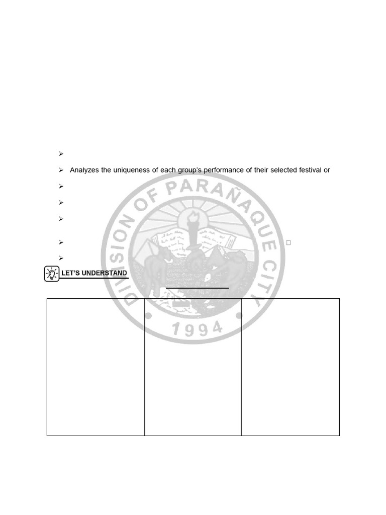Mapeh8 QTR4 Mod3-1 | PDF