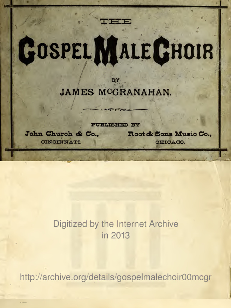 Gospel Male Choir 1878 | PDF