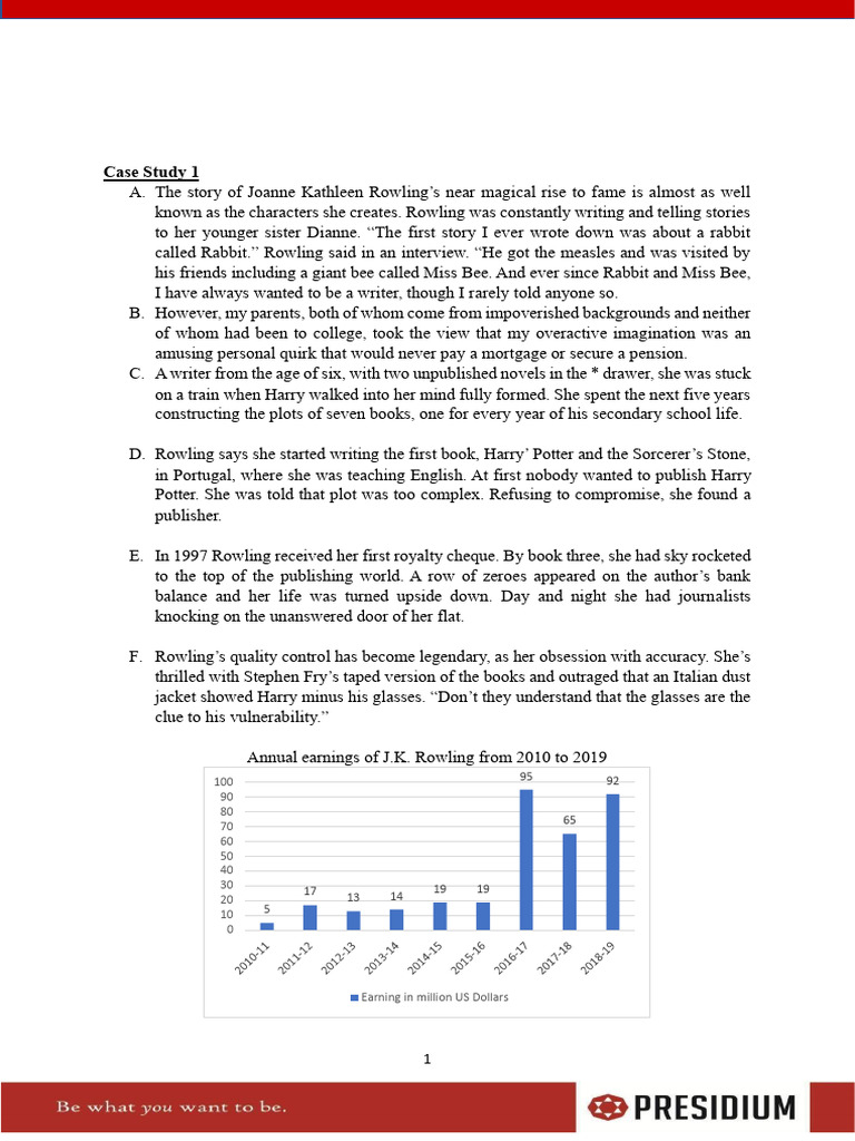 G9 Case Studies Worksheet | PDF