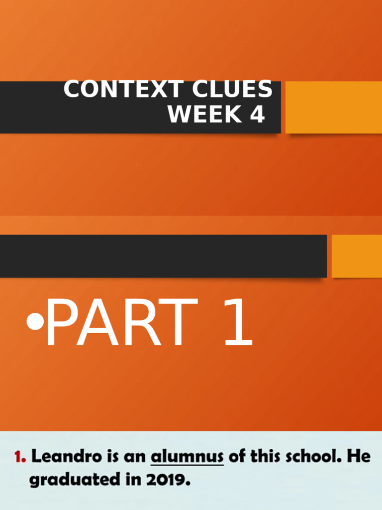 Context Clues Long Quiz | PDF