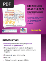 Grade 11 Immunity in Life Sciences | PDF | Immune System | Lymphocyte