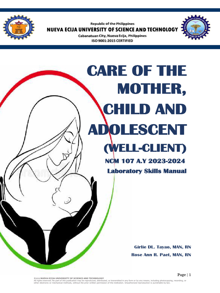 NCM 107 Skills Laboratory Manual Edited 2023 4 | PDF