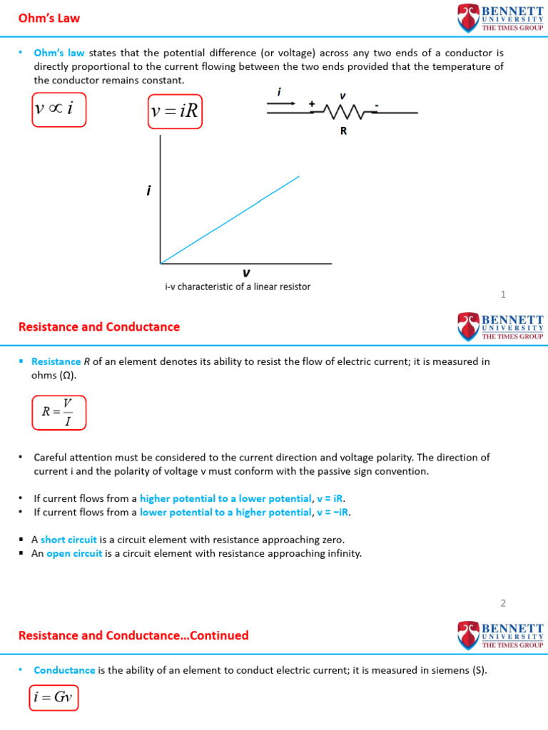 02 Ohms Law Resistor Series Parallel | PDF