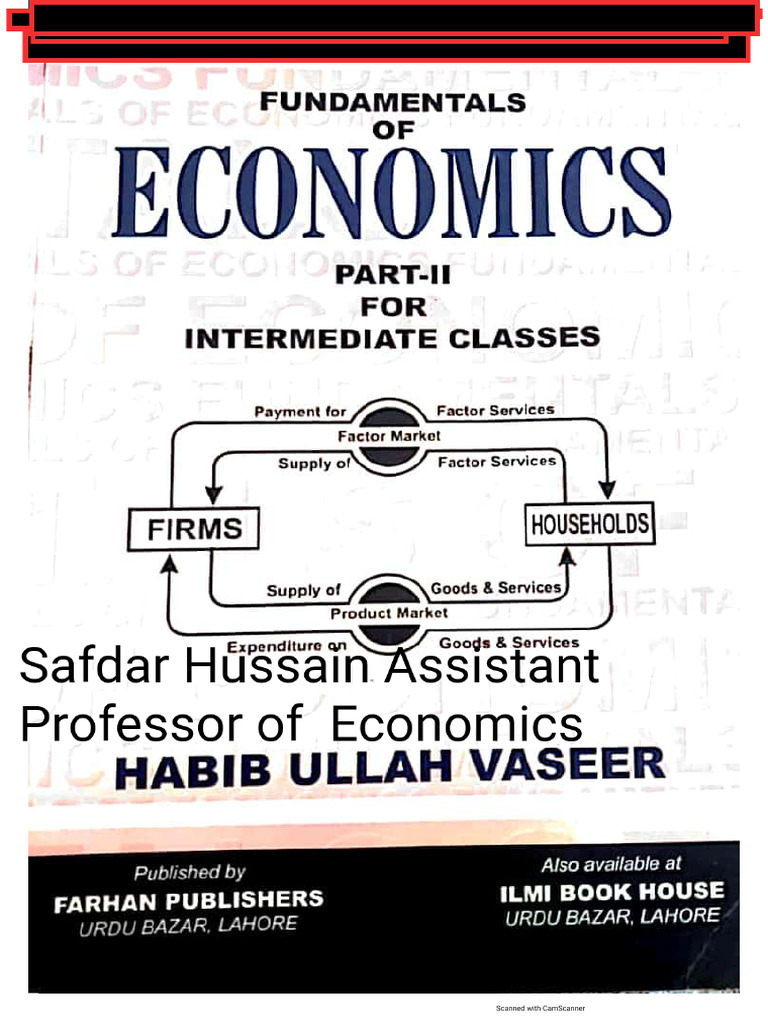 Fundamentals of Economics by HABIB ULLAH VASEER..... Part 2 | PDF