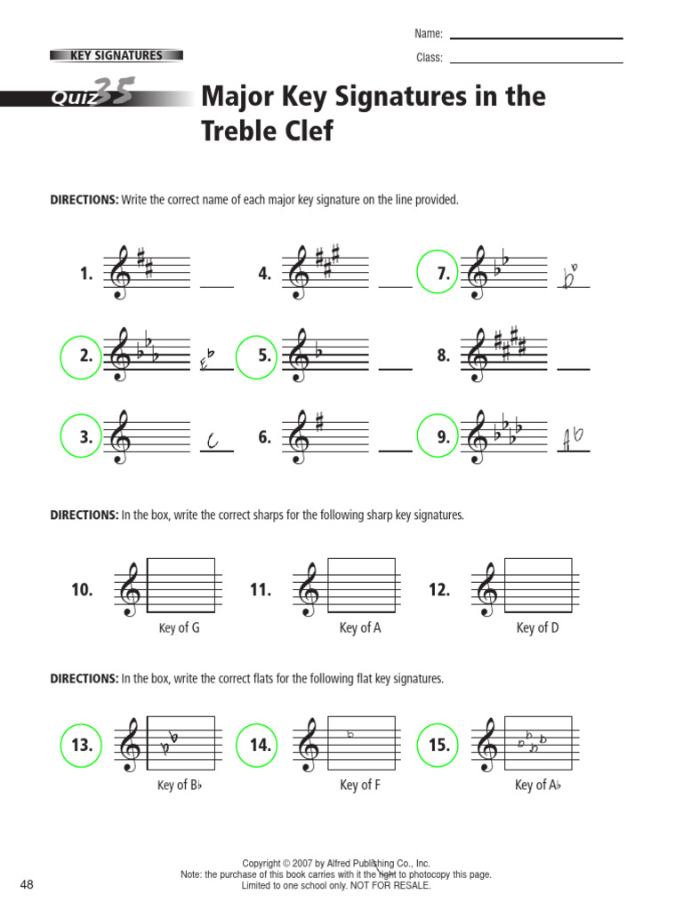 Key Signatures | PDF