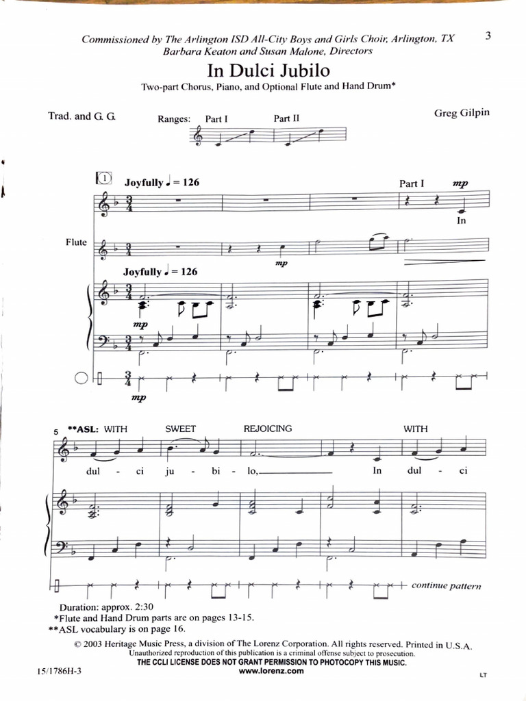 In Dulci Jubilo | PDF