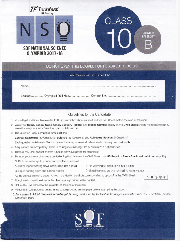 10th NSO | PDF