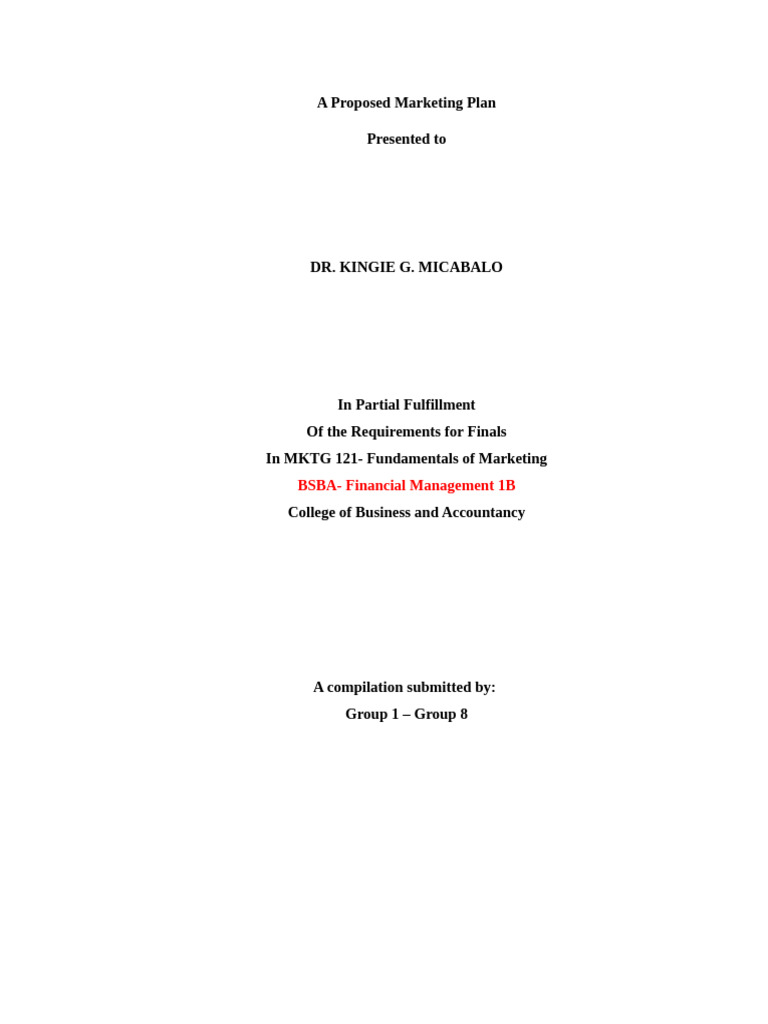 Group 6 MKTG | PDF