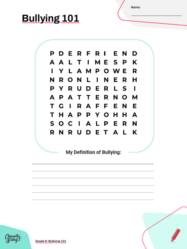 G09S00 Bullying 101 | PDF
