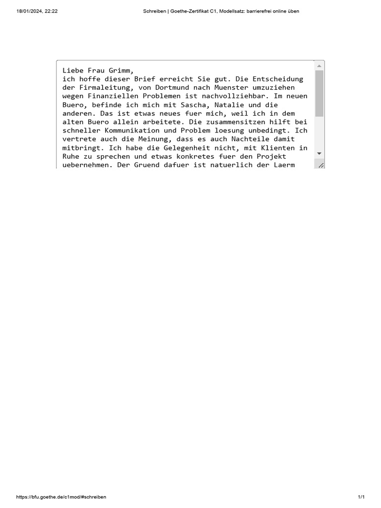 C1 Schreiben Teil 2 | PDF