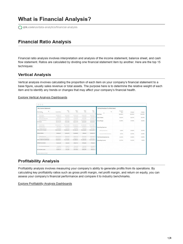 What Is Financial Analysis | PDF | Valuation (Finance) | Finance & Money Management
