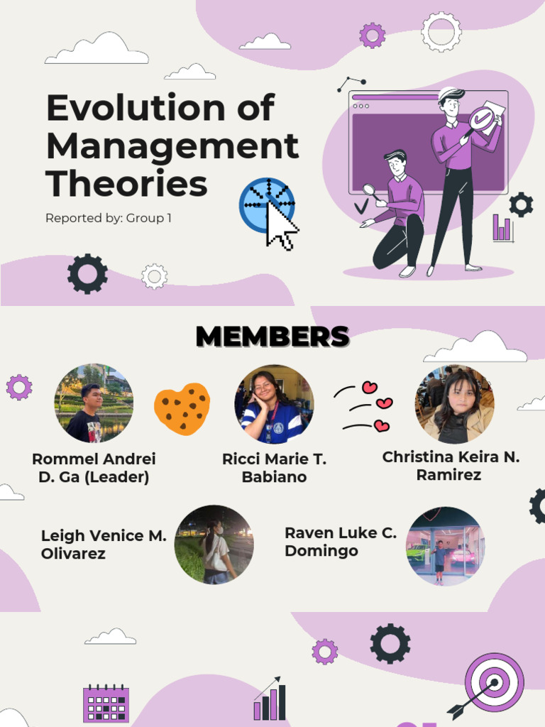 Group 1 Evolution of Management Theories Presentation | PDF