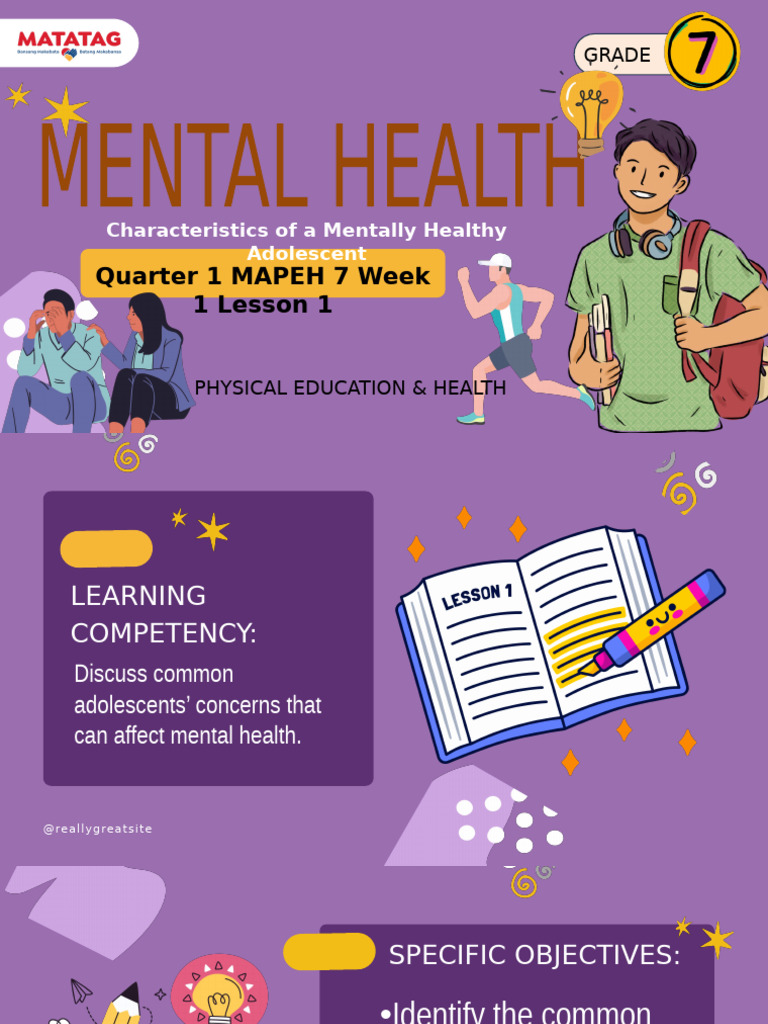 Q1 PPT - PE - HEALTH 7 Week 1 - Lesson 1 | PDF
